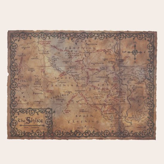 Map of The Shire™ Poster – Hobbiton™ Movie Set